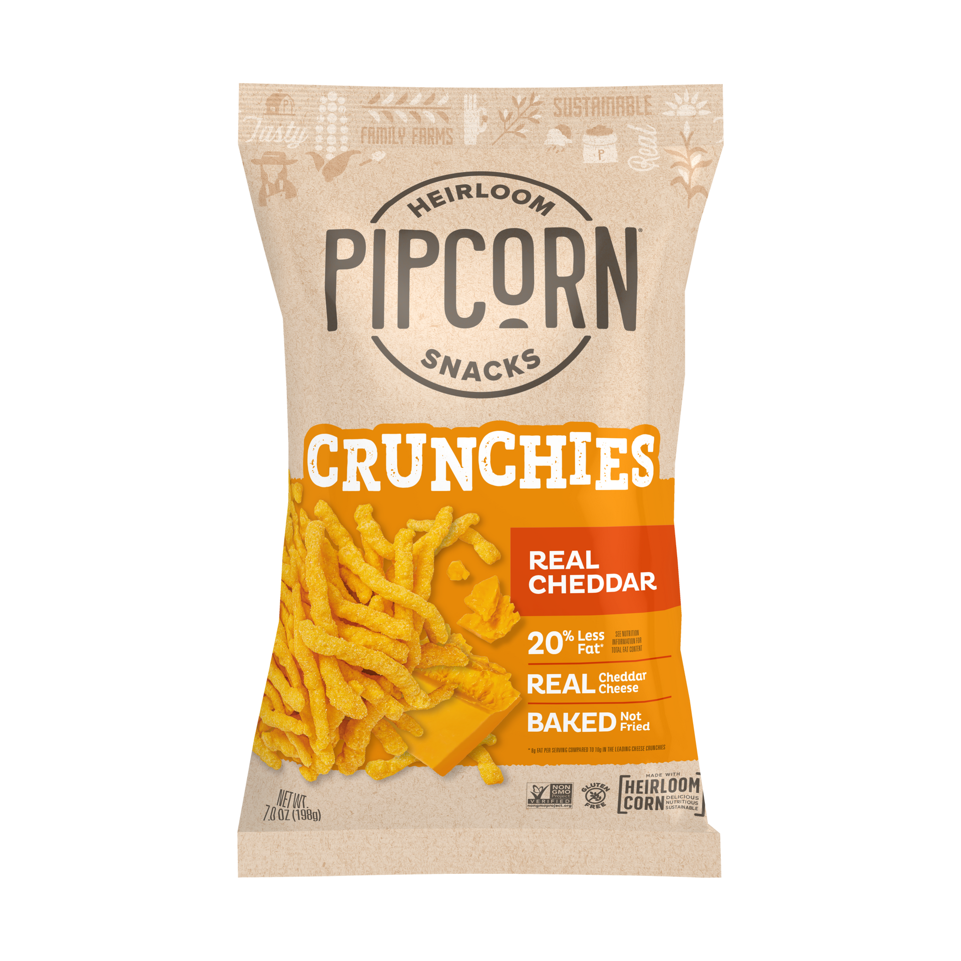 Sea Salt Corn Dippers | Non-GMO Corn Chips | Pipcorn